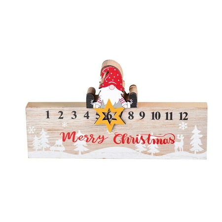 stanreset Christmas Advent Calendar Prop Household Lovely Gnome ...