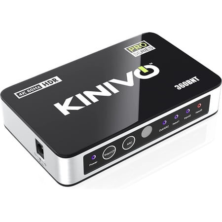 Kinivo HDMI Switch 4K HDR (3 Port Switch with TOSLINK Optical SPDIF, 4K ...
