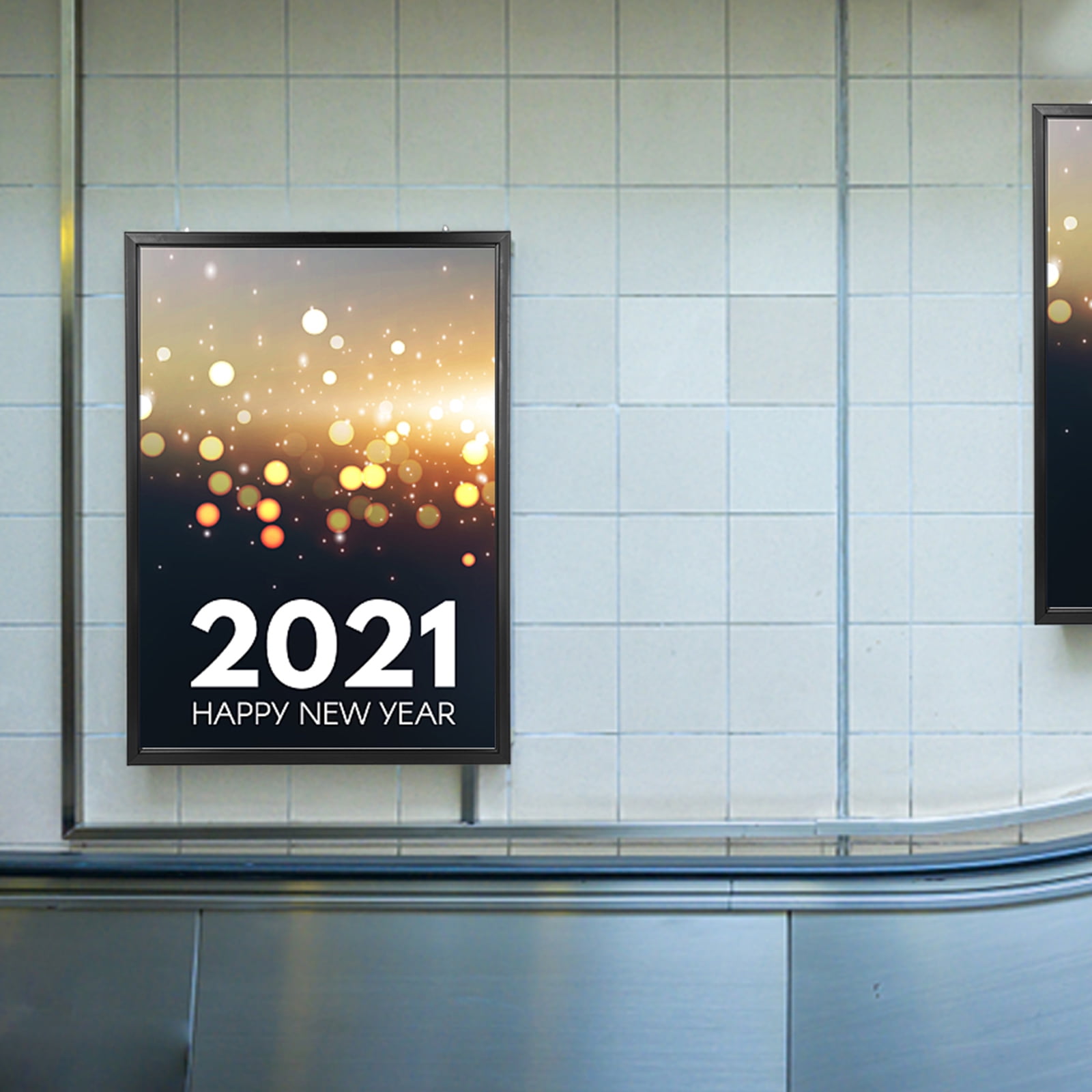 BENTISM Geindus 33X24inch LED Movie Poster Frame Slim Snap Aluminum LED ...