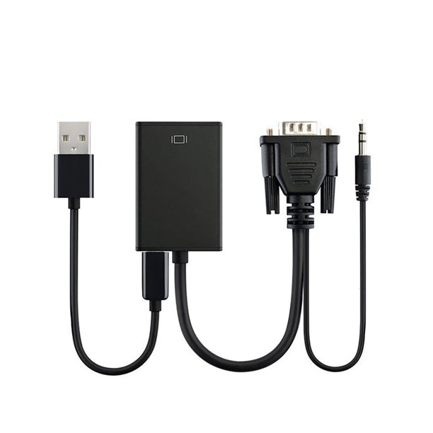 VGA Male To High-Definition Multimedia Interface Output HD+ Video Cable ...