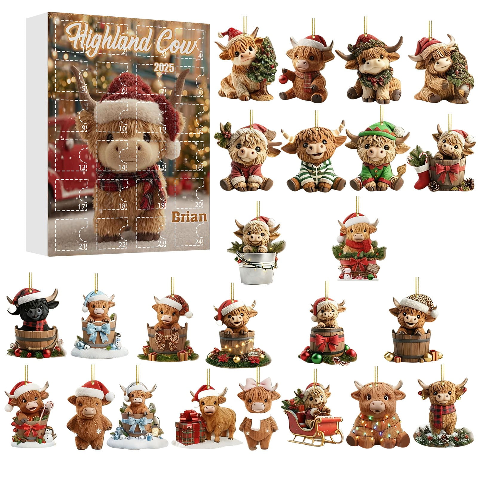 Click here for Dvkptbk Highlands Cow Advent Calendar Christmas De... prices