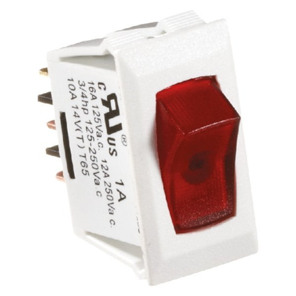 RV Designer S241 DC Rocker Switch 10 Amp - White/Red, Illuminated On ...