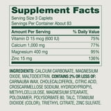 (2 pack) Spring Valley Calcium, Magnesium & Zinc Plus Vitamin D3 Coated ...