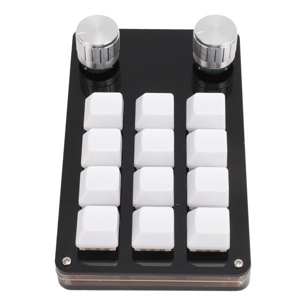 Macro Mechanical Keyboard, Flexibly Hot Swappable 12 Key Keyboard Keypad Line Separation Blue ...