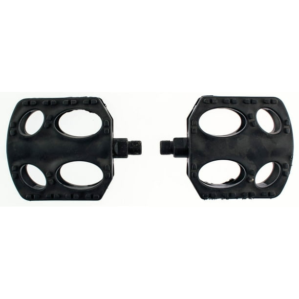 VP Pedals Flat Platform Alloy 9/16" Spindle MTB BMX Hybrid Bike Black ...