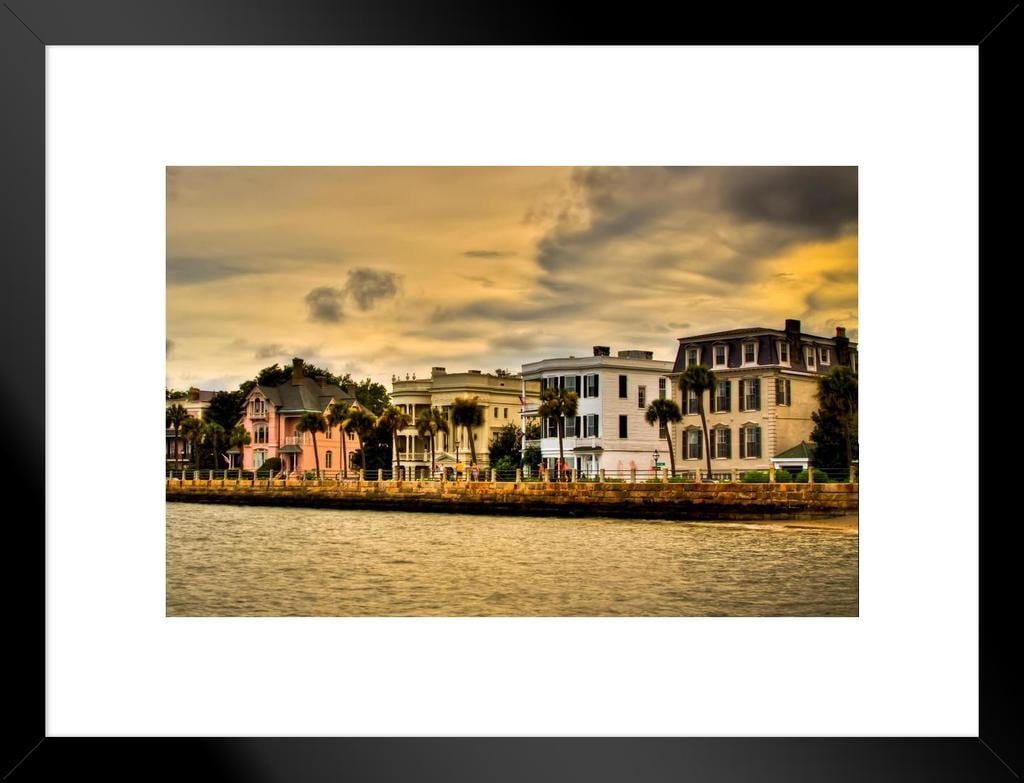 Historic Charleston Battery at Sunset Photo Photograph Beach Palm ...