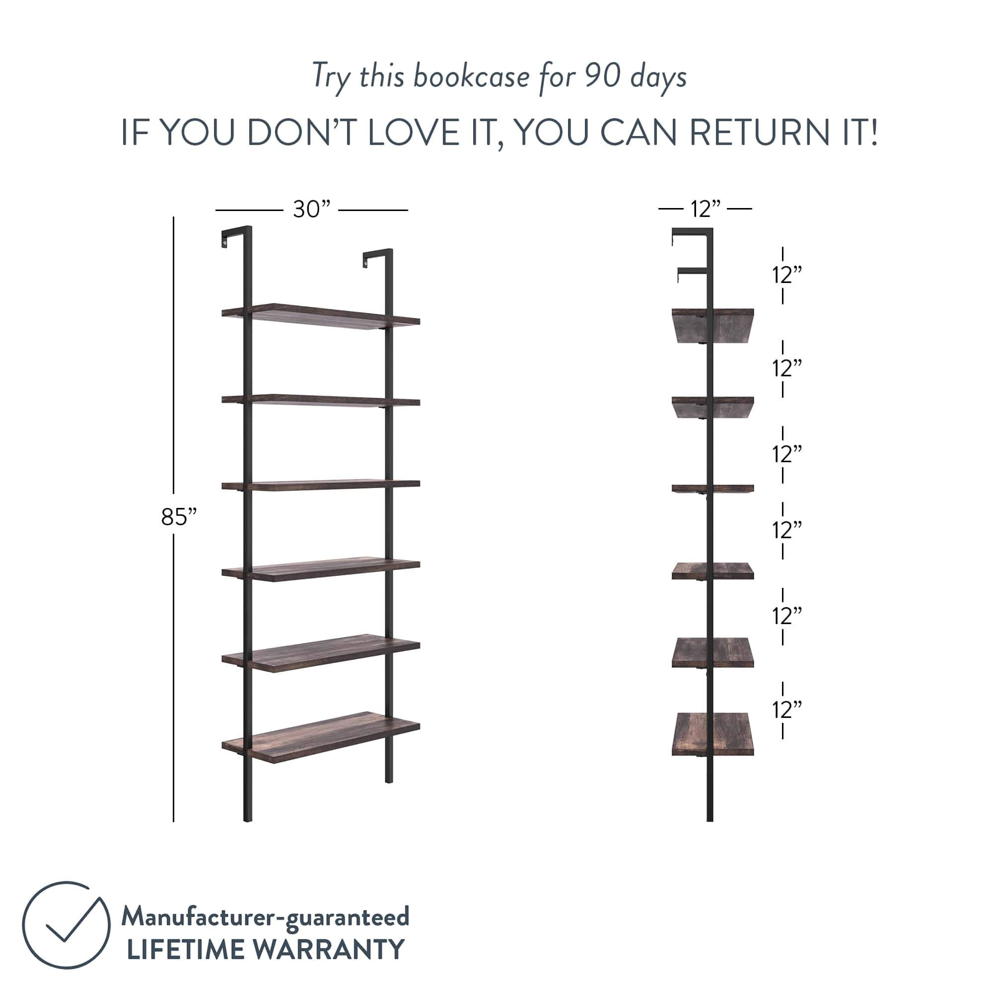 Dawud ladder bookcase store