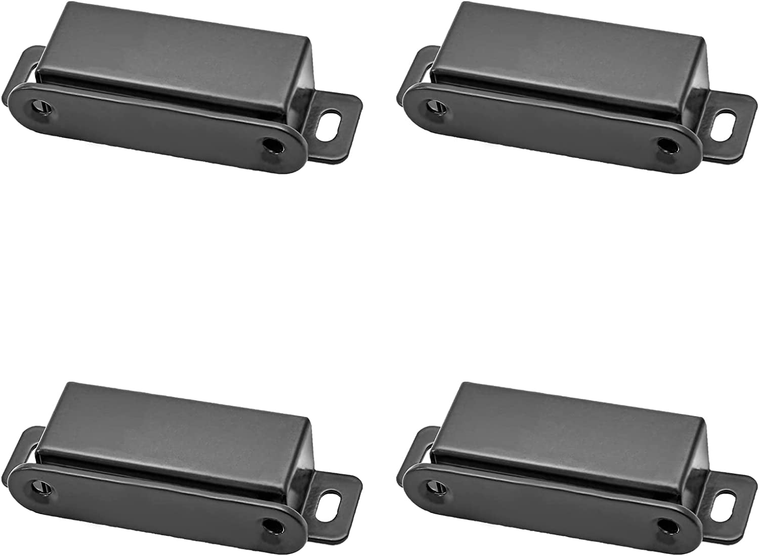 Magnetic Door Catch, 55 lbs Stainless Steel Cabinet Closer, Black ...