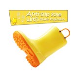 BOCCA Kids Waterproof PVC Yellow Rain Boots with Chunky Handles for ...
