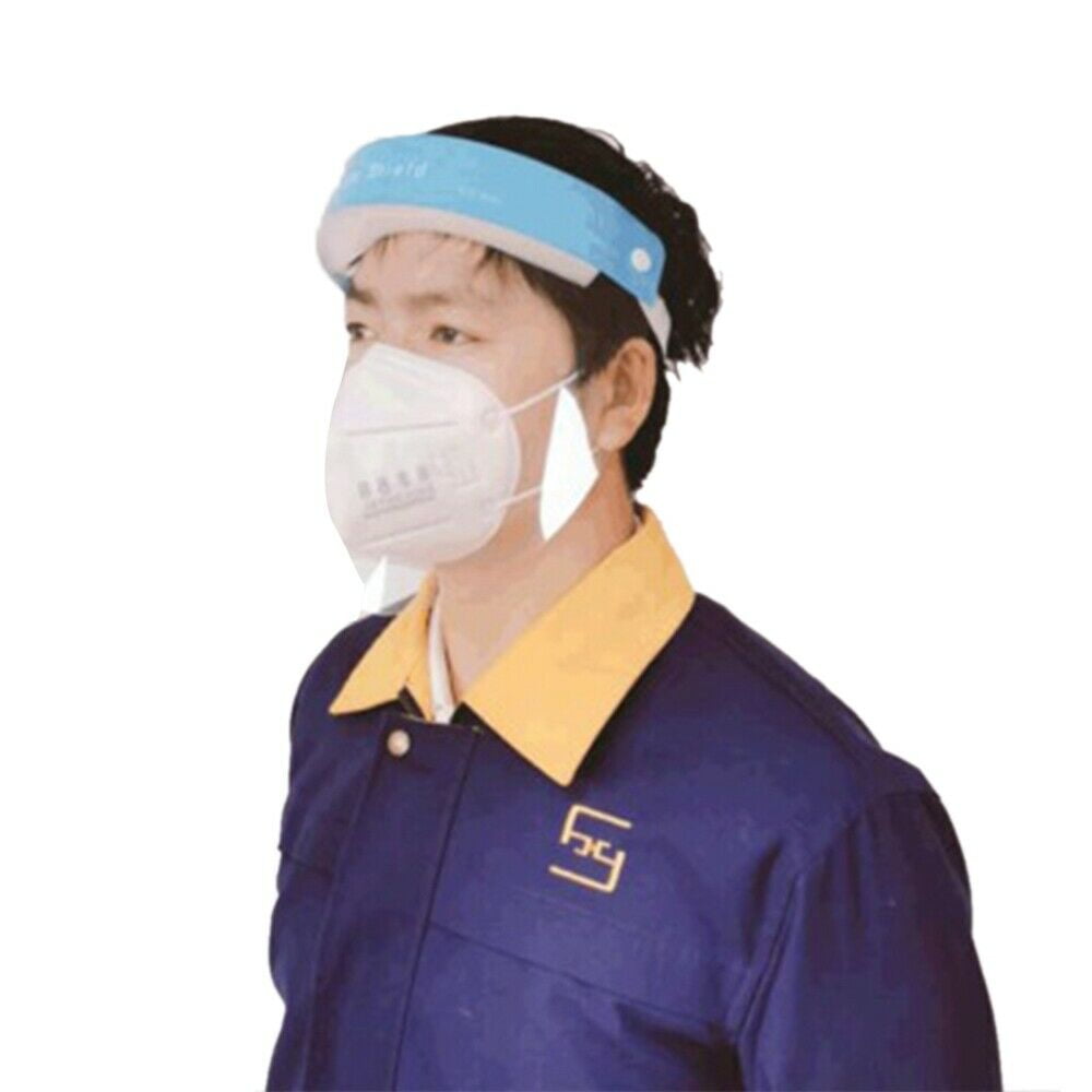 Dental Full Face Shield Mask Clear Protective Film Flip Up Visor Safety ...
