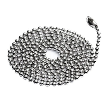 Stainless Steel 304 Bead Ball Chain Keychain 2.4mm by 4 Inches 10pcs ...