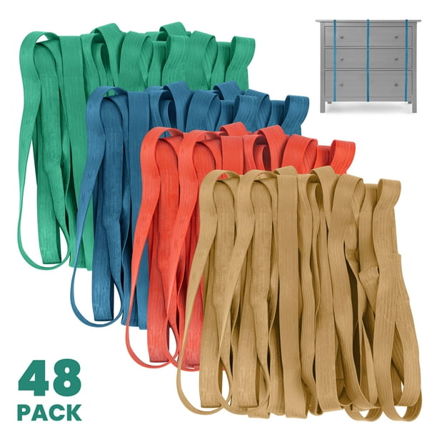 48 Pack Mover Bands - Extra Large Moving Rubber Bands for Moving ...