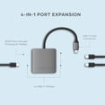 Satechi 4-Port USB-C Hub with 100W Power Delivery Pass-Through & 10Gbps ...