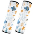 2 Car Seat Belt Covers M Size 10*7.7 Inches Car Seat Belt Shoulder Pad ...