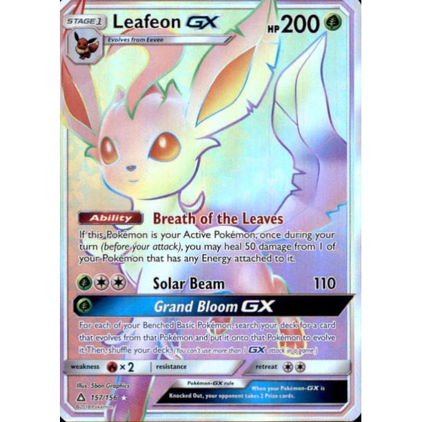Pokemon Ultra Prism Leafeon-GX #157 - Walmart.com