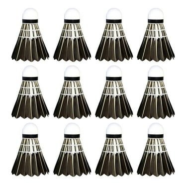 Willstar 12 PCS Badmintons Duck and Goose Feather Cock and Foam Head ...