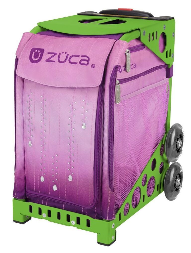 Zuca Velvet Rain Sport Bag and Green Frame with Flashing Wheels ...