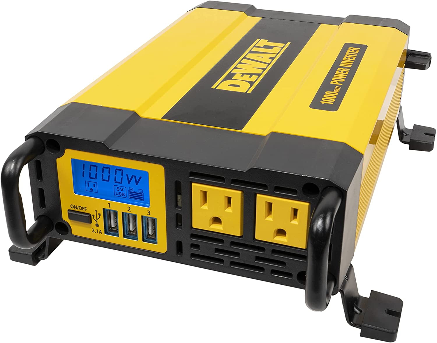 Dewalt Dxaepi1000 1000 Watt Portable Car Power Inverter With Triple Usb