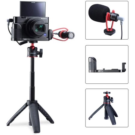 RX100 VII Microphone Mount Vlog Bracket Handle Grip w Cold Shoe Mount ...