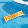 Pool Central 6' Inflatable Golden Swimming Pool Mattress Float ...
