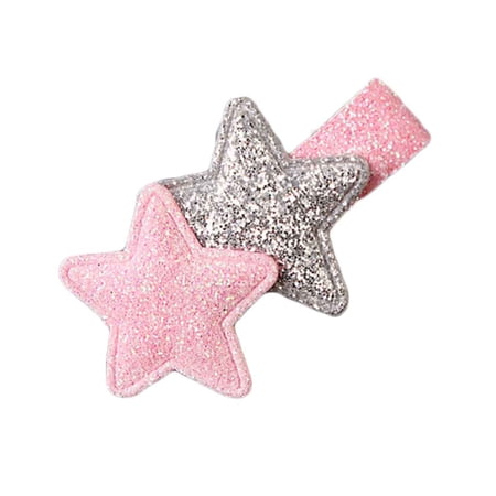 braveheart Kids Children Toddler Glitter Hair Clips Princess Star star ...