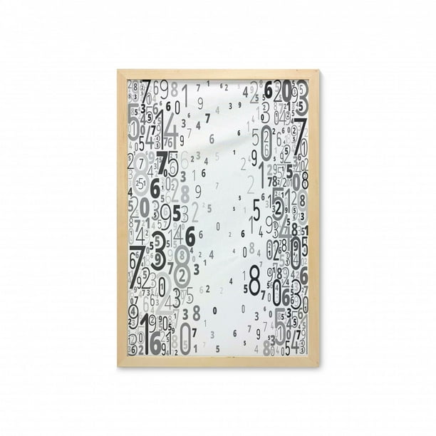 Modern Wall Art with Frame, Vector School Design Mathematic Frame Like ...