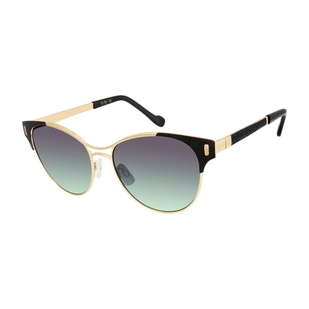 Jessica Simpson Jessica Simpson Womens Round Metal Aviator Style Sunglasses With 100 Uv