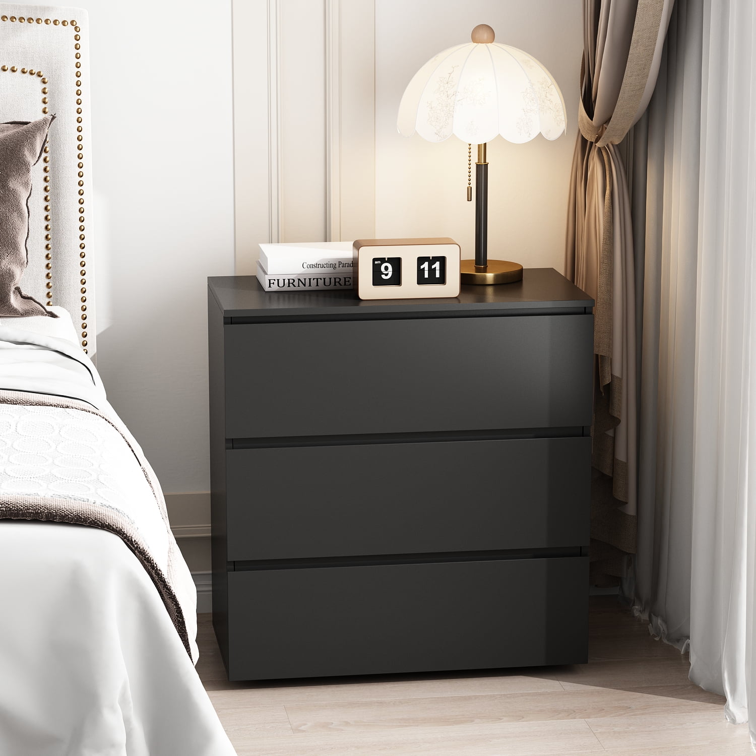 Click here for Monslipa Modern 3 Drawer Dresser  Storage Bedroom... prices