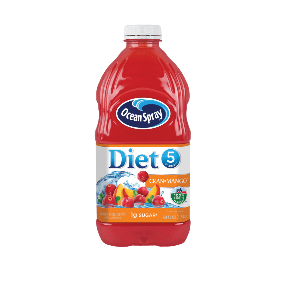 Ocean Spray Diet Cranberry Mango Juice Drink, 64 fl oz - Walmart.com ...
