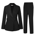 Beauty-Emily Women’s 2-Piece Red Suit Set with Blazer & Pants – Slim ...