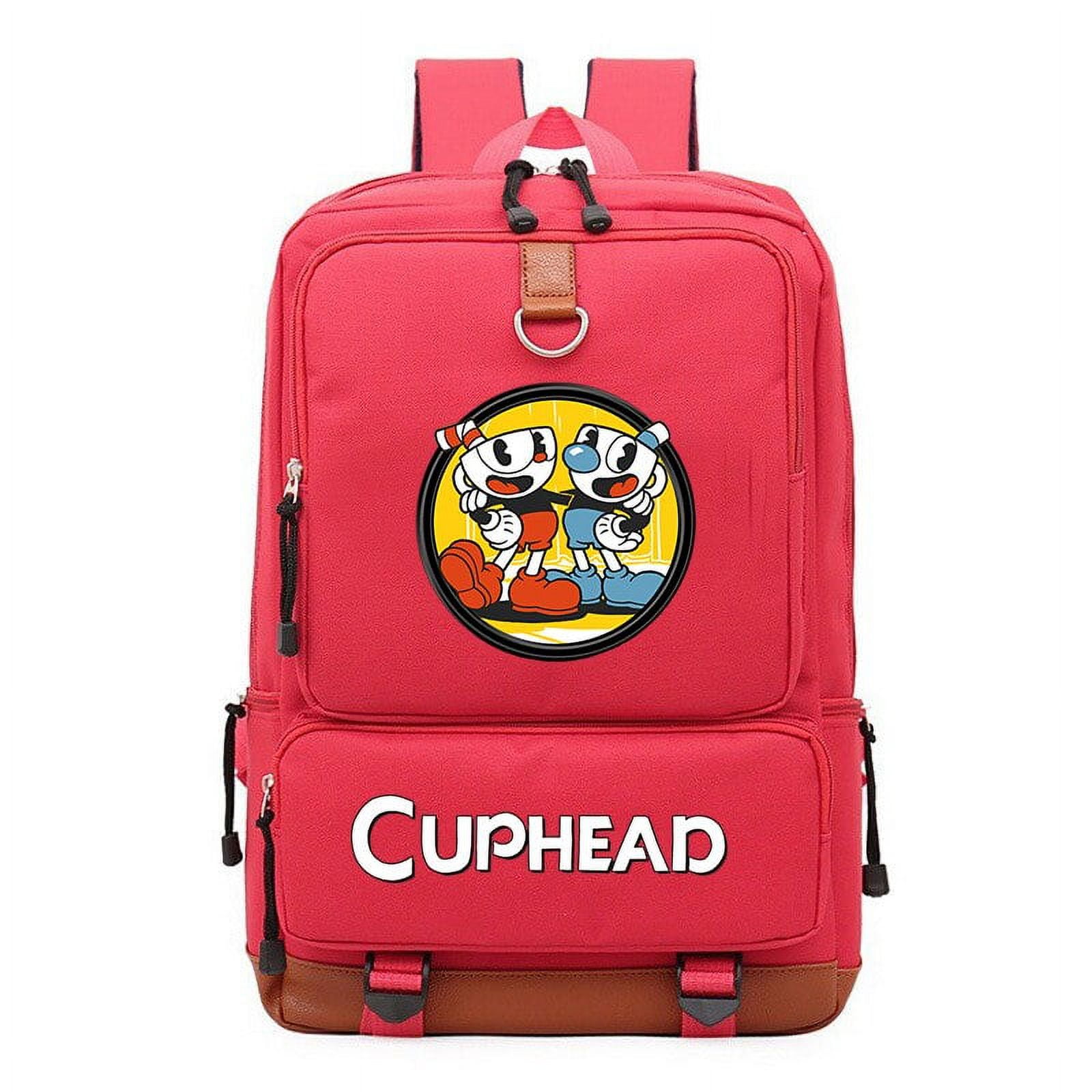 Cuphead Game Mugman Backpack For Boys Girls Travel Shoulder Backpack ...