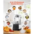 68Oz 2200W 26000RPM Professional Quiet Shield Blender, 6 Preset Program ...