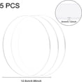 Acrylic Transparent Pressure Plate Flat Round Clear 126x3mm for DIY ...