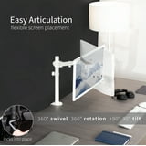 VIVO White Single Adjustable VESA LCD Monitor Desk Mount Stand ...