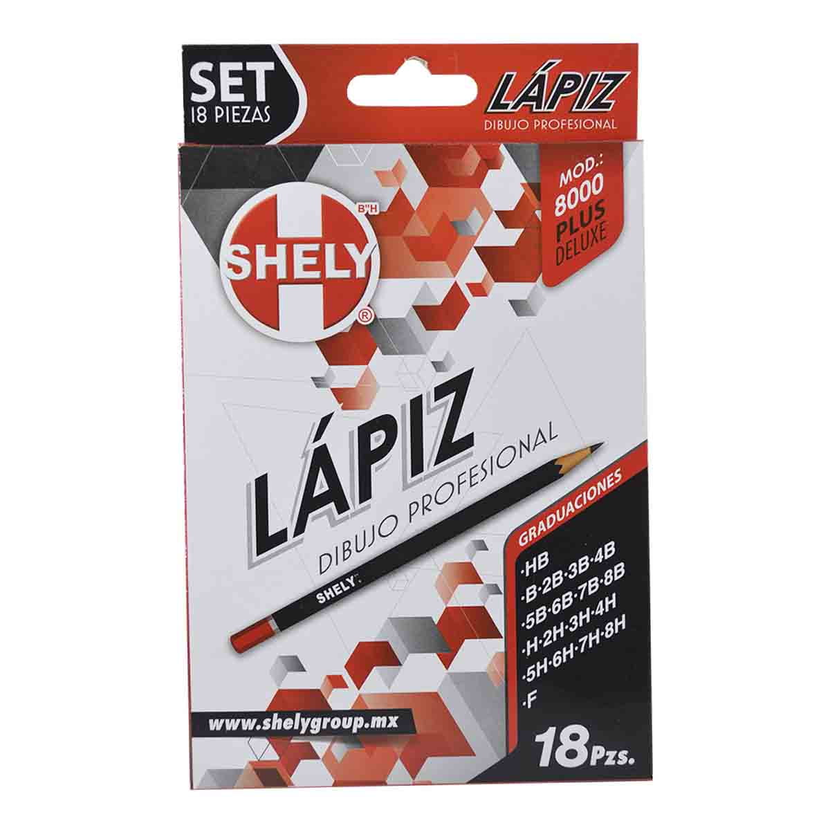 Lapiz de Dibujo Profesional SHELY Graduado Caja con 18 Lápices | Bodega ...