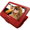 Sylvania Sdvd9020b-red 9" Portable Dvd Players With 5-hour Battery (red ...