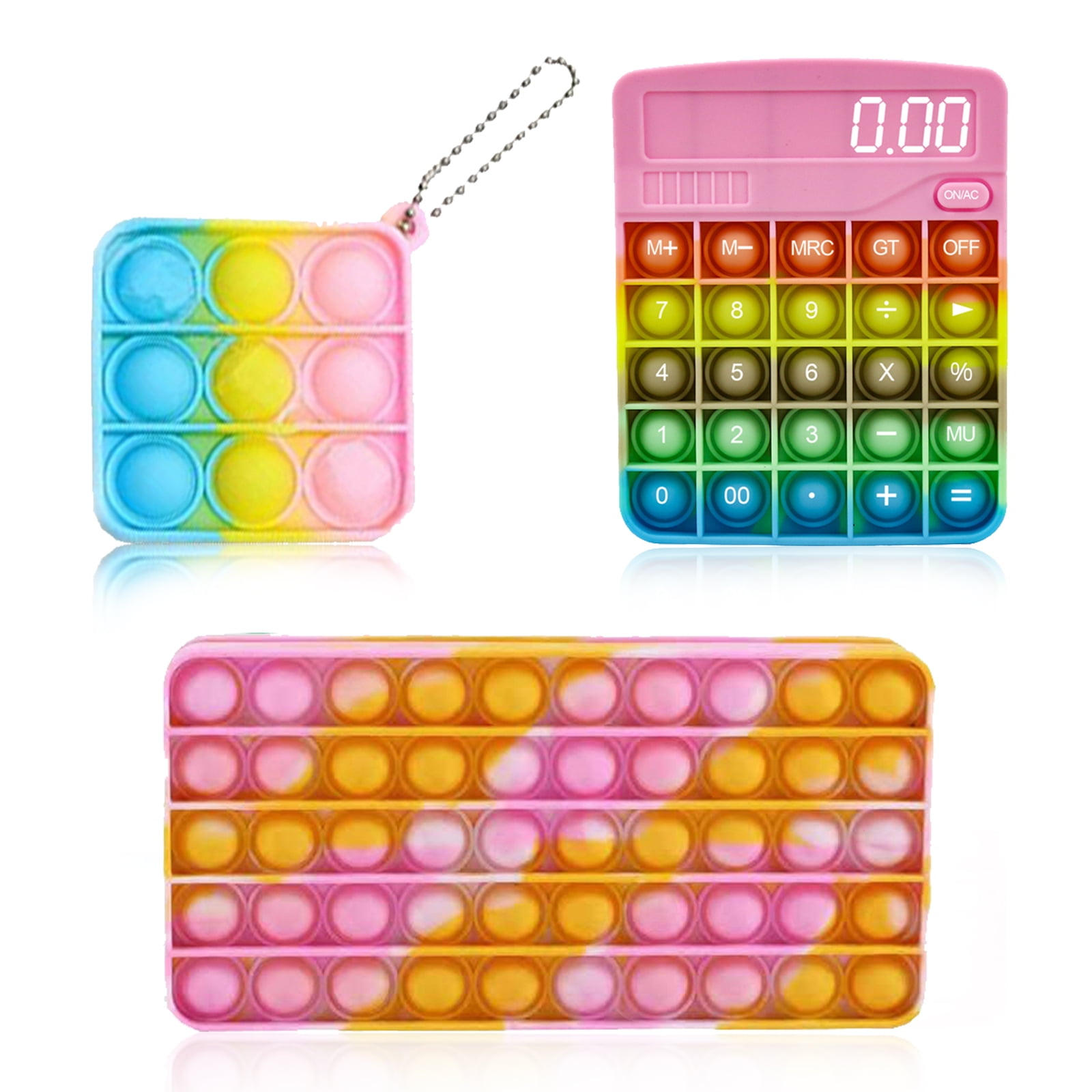 Fidgets Spiral Notebooks Fidget Toy Pack with Pop-in-it Keychain Popper ...