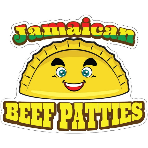 Jamaican Beef Patties Decal Concession Stand Food Truck Sticker