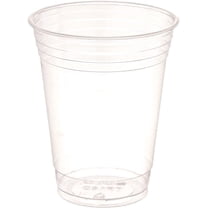 1000 Pack 16 Oz PET Plastic Cups Disposable Clear, Cold Drink Cups Only ...
