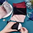 1 Bag 24Pcs 6 Colors Velvet Jewelry Drawstring Bags with Satin Ribbon ...