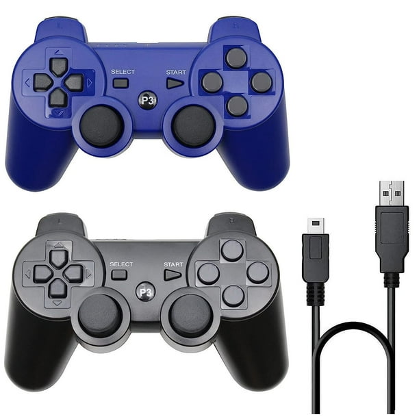 2 Pack Controllers for PS3 ,Wireless Playstation 3 Gaming Controller ...