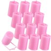 18pc SET of Soft Pink Sponge Hair Rollers | 40mm Large Size Foam ...