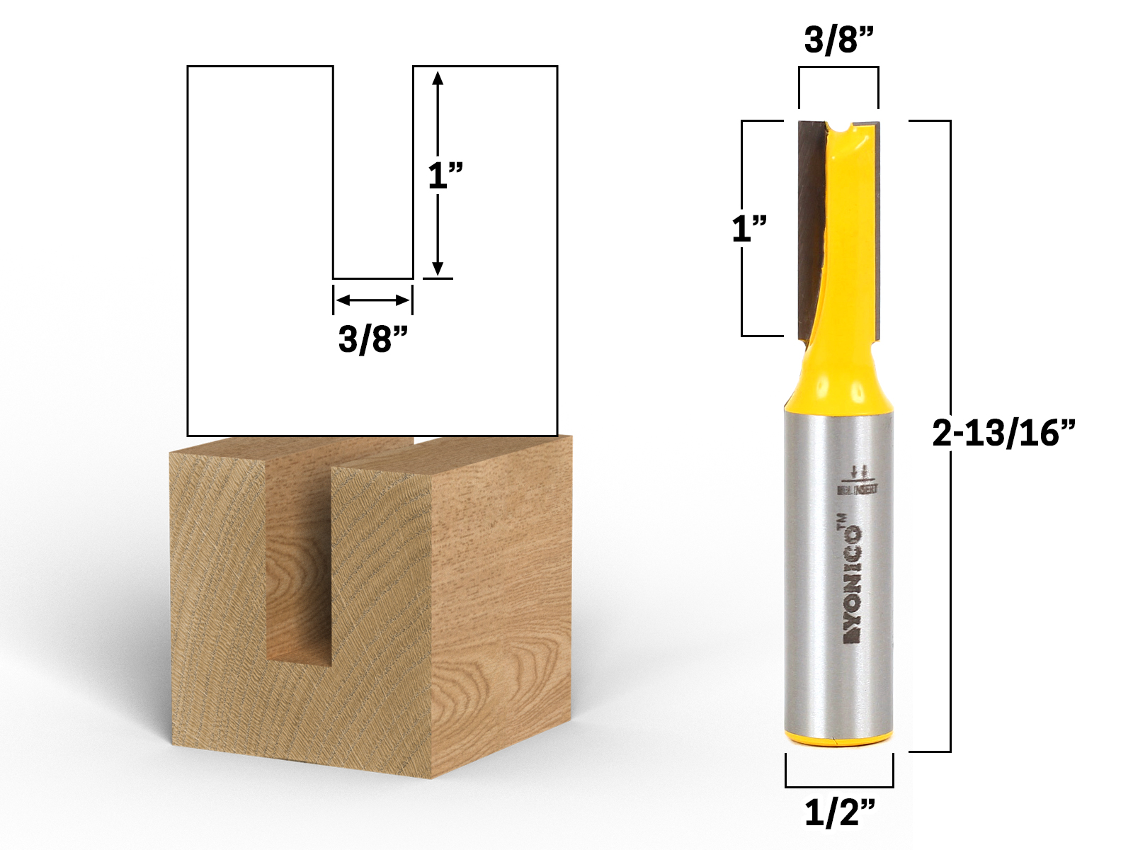 Magnate 1304 Finger Nail Router Bit — 5/8" Bead Height; 5/32" Cutting ...