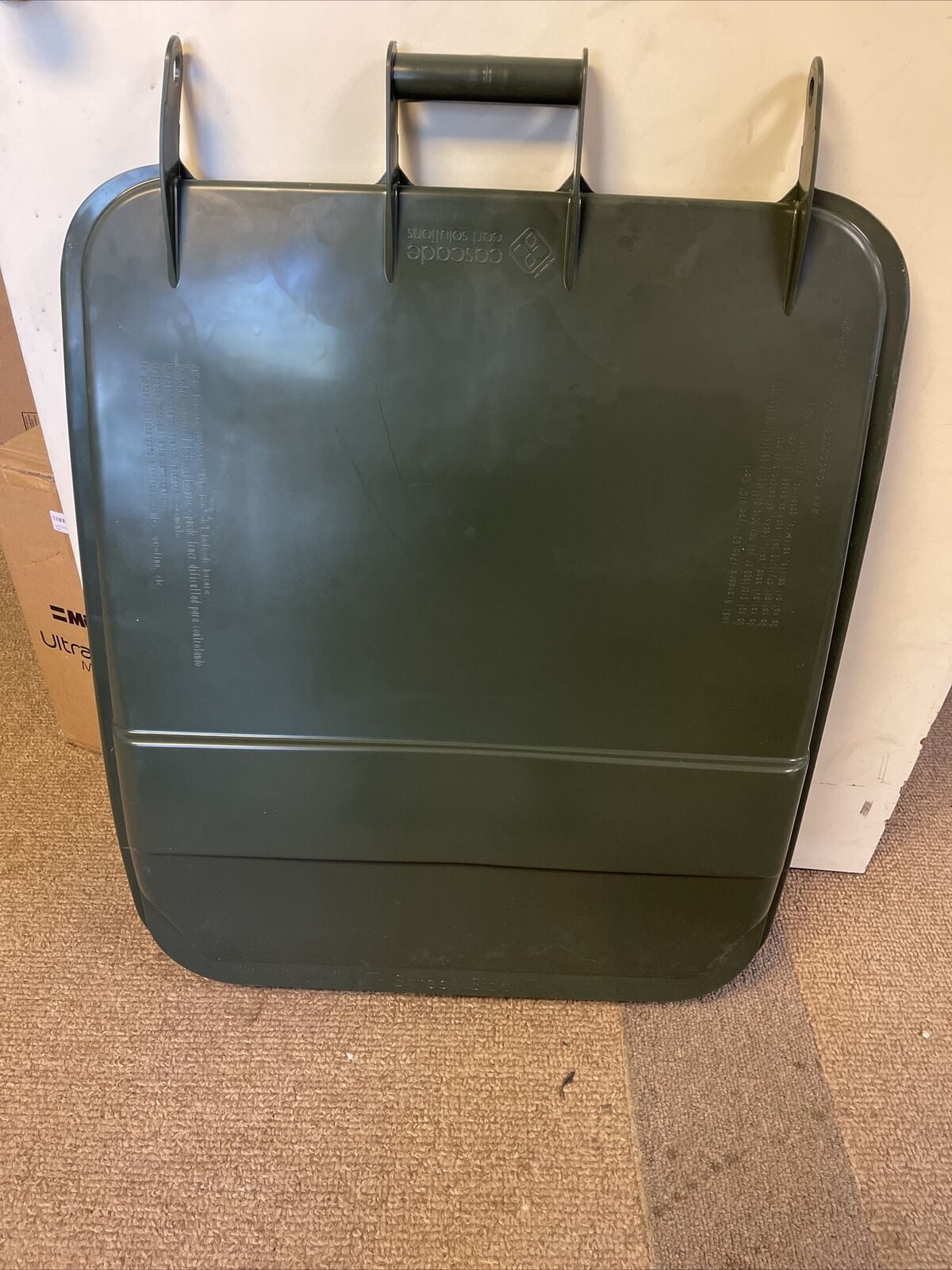 NEW Cascade Cart Solutions 96 Gal Replacement Lid, Green, ANSI Standard ...