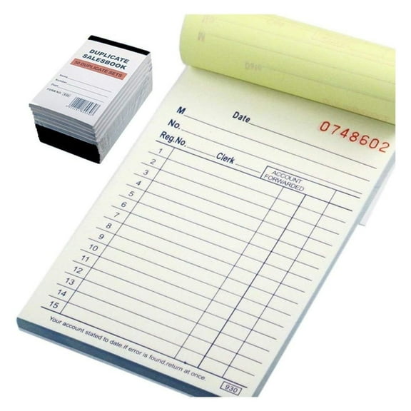 "10 Pack Small Business Sales Book - Carbonless Duplicate Forms, Order ...