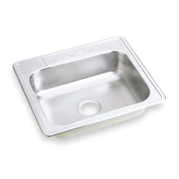 ELKAY DSE125223 Drop-In Sink, 3 Hole, Elite Satin Finish - Walmart.com - Walmart.com