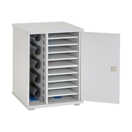 LapCabby Lyte 10-Device (up to 15.6") Static AC Charging Cabinet ...