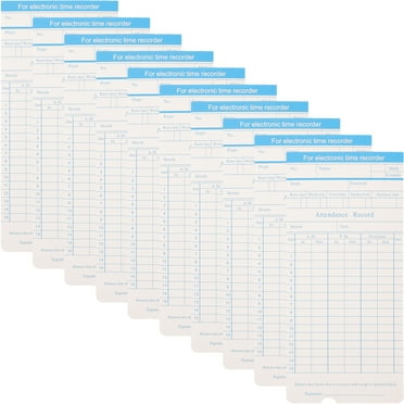 Yescom 1000 Count Monthly Time Clock Cards Timecard for Employee ...