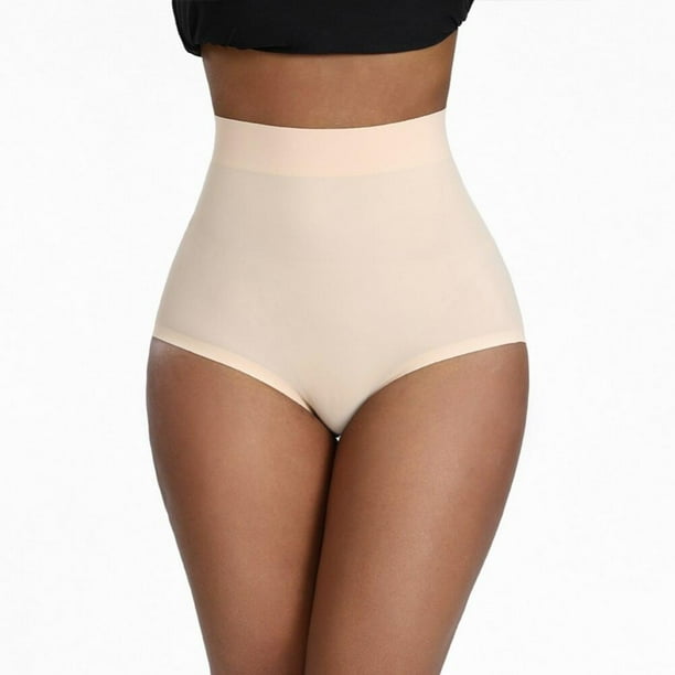 Seamless High Waist Control Panties Women Shapewear Solid Color Briefs