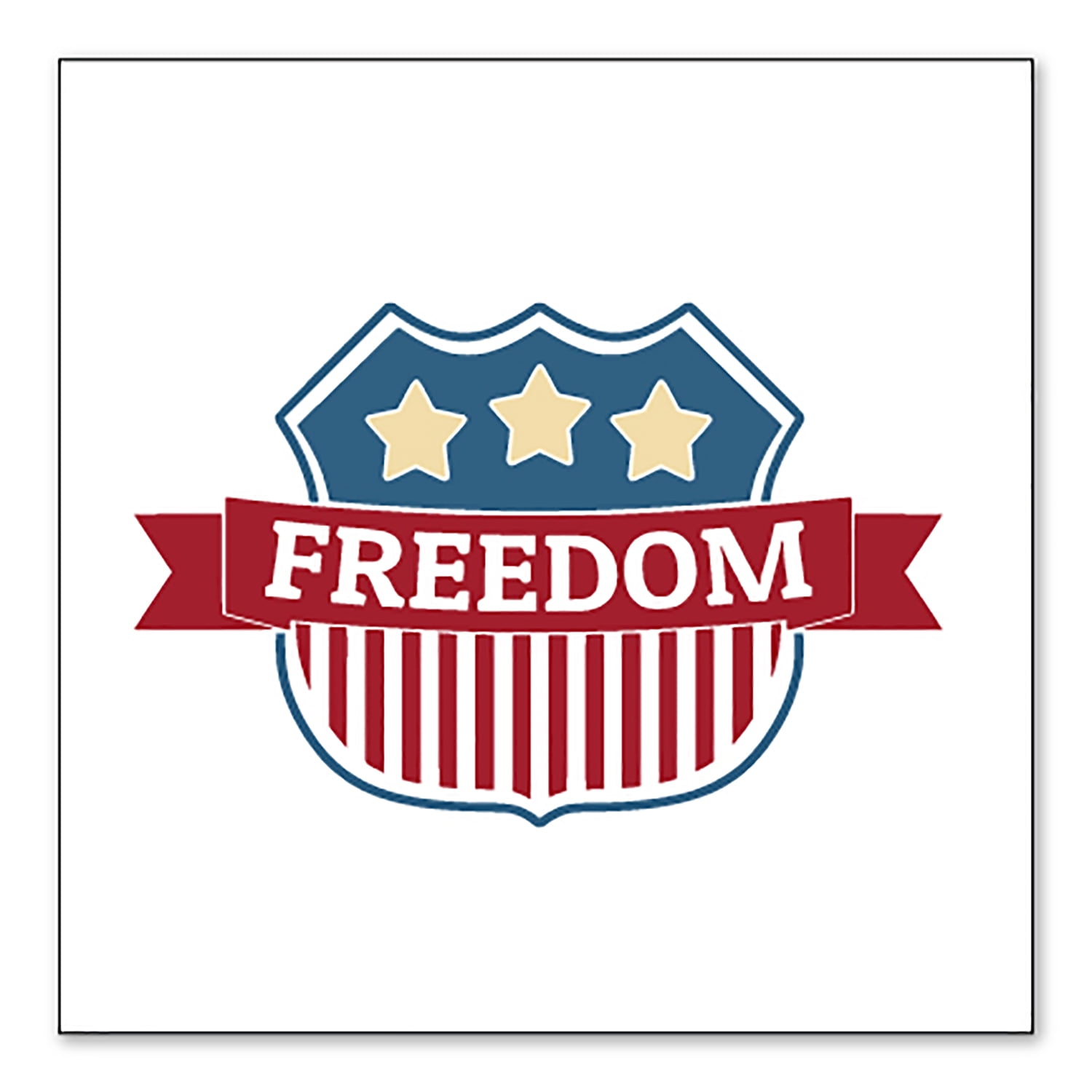 DistinctInk Custom Bumper Sticker - 10" x 10" Decorative Decal - White ...